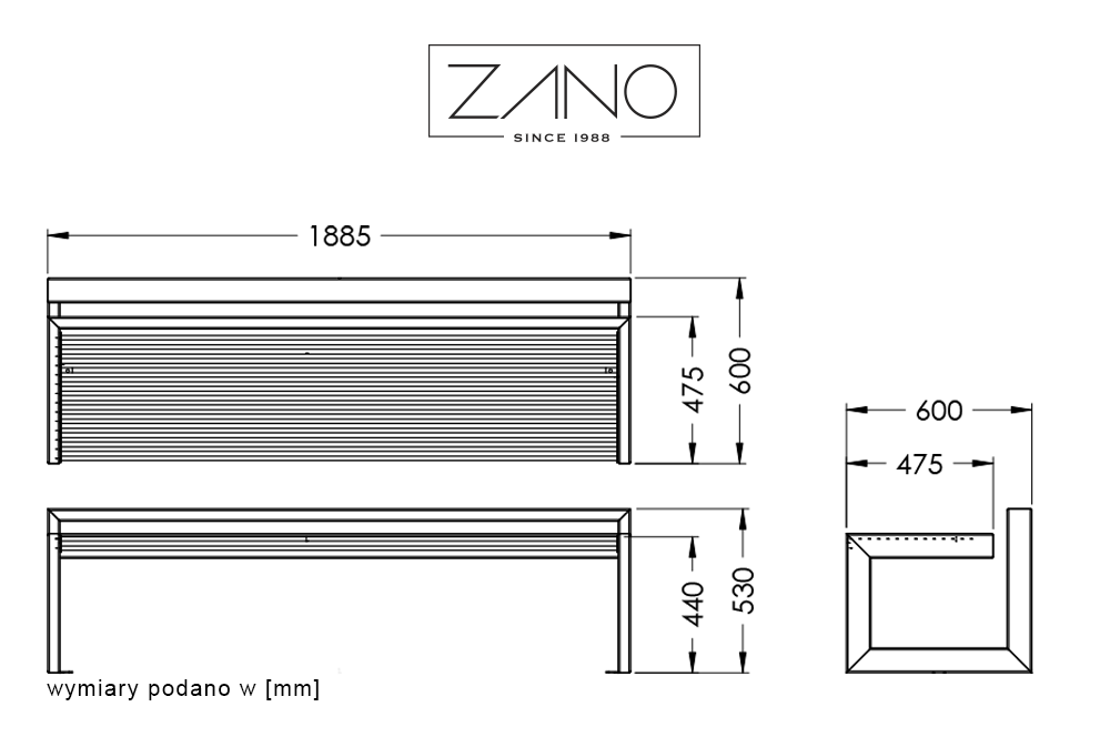 Banco B-bench diseño original | ZANO Mobiliario Urbano