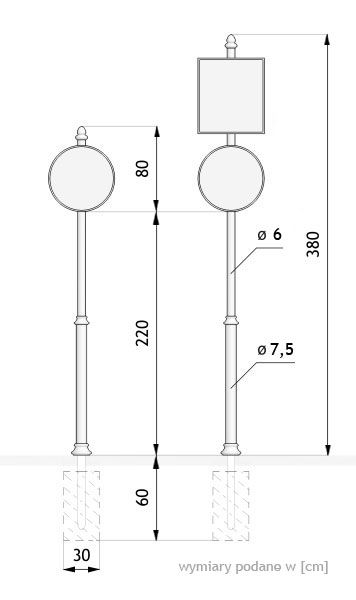 Poste de señalización Signum 04.041 - sólido, práctico | ZANO ...